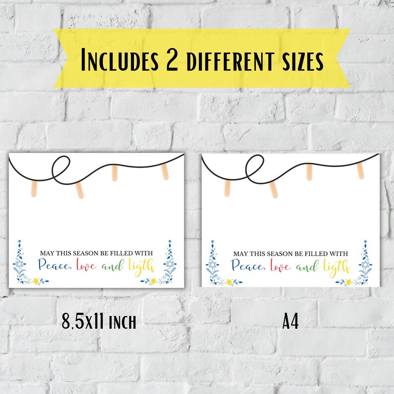 Dreidel Garland Handprint Art, Printable Hanukkah Craft, Jewish Holiday ...