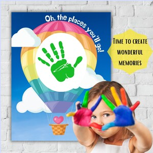 Oh the Places You'll Go Handprint Art, Dr Seuss Poem Activity, Read ...