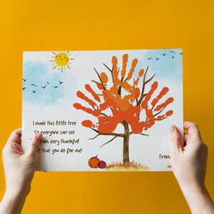 Thanksgiving Tree Handprint Art, Preschool Fall Craft, Thanksgiving ...
