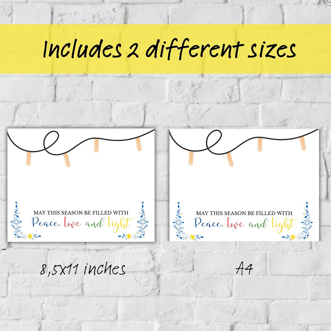 Dreidel Garland Handprint Art, Printable Hanukkah Craft, Jewish Holiday ...