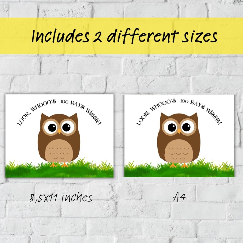 100 Days Wiser Handprint Art, Owl Handprint Craft, 100th Day of School ...