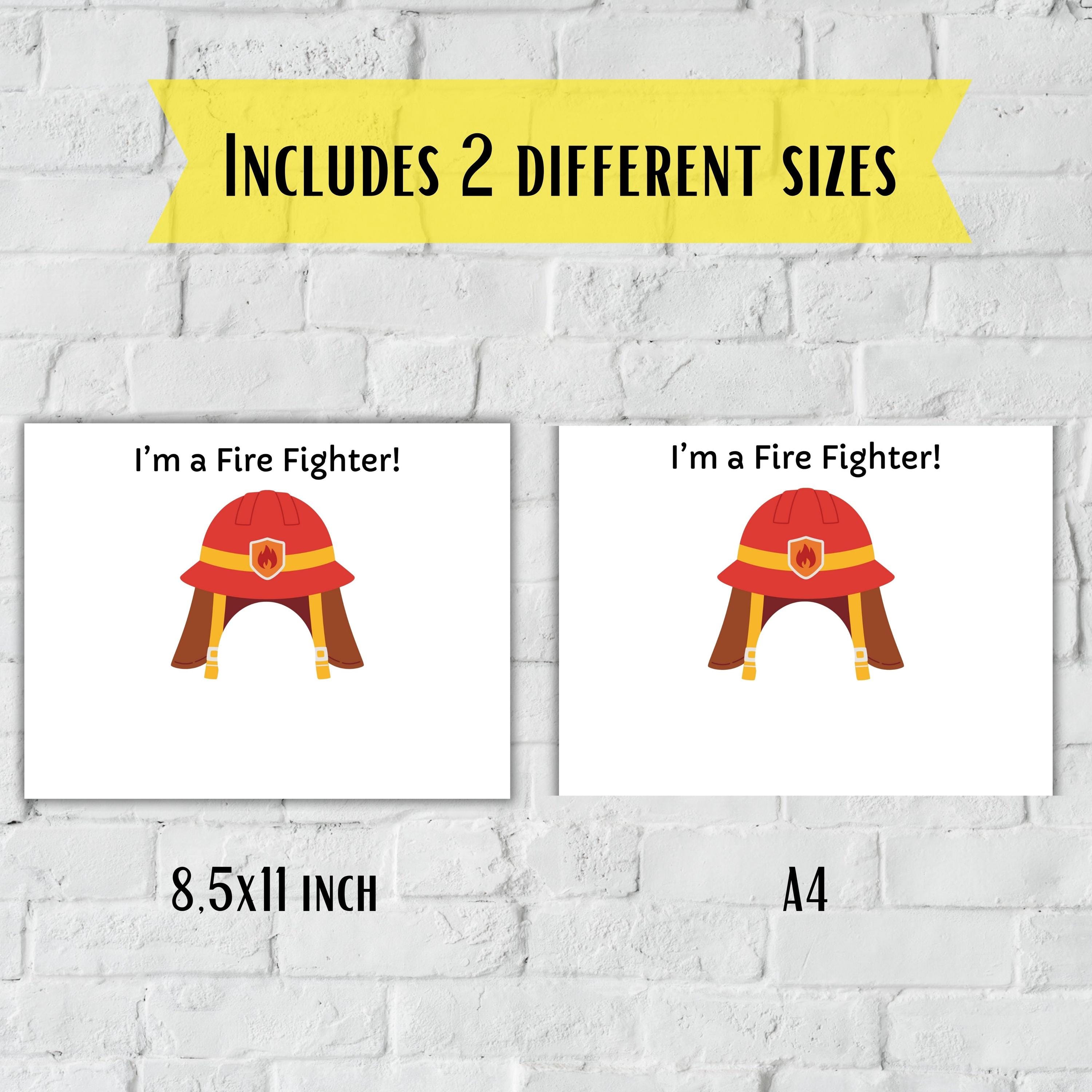 Firefighter Handprint Activity for Kids, Fire Safety Prevention Week ...