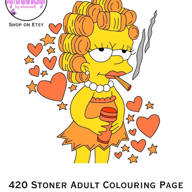 The Simpsons Weed - Etsy