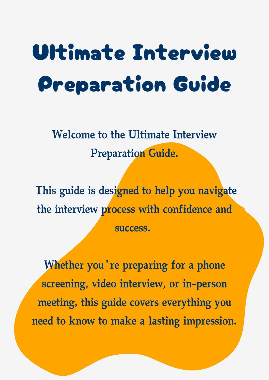 Ultimate Interview Preparation Guide Ace Your Next Job Interview - Etsy