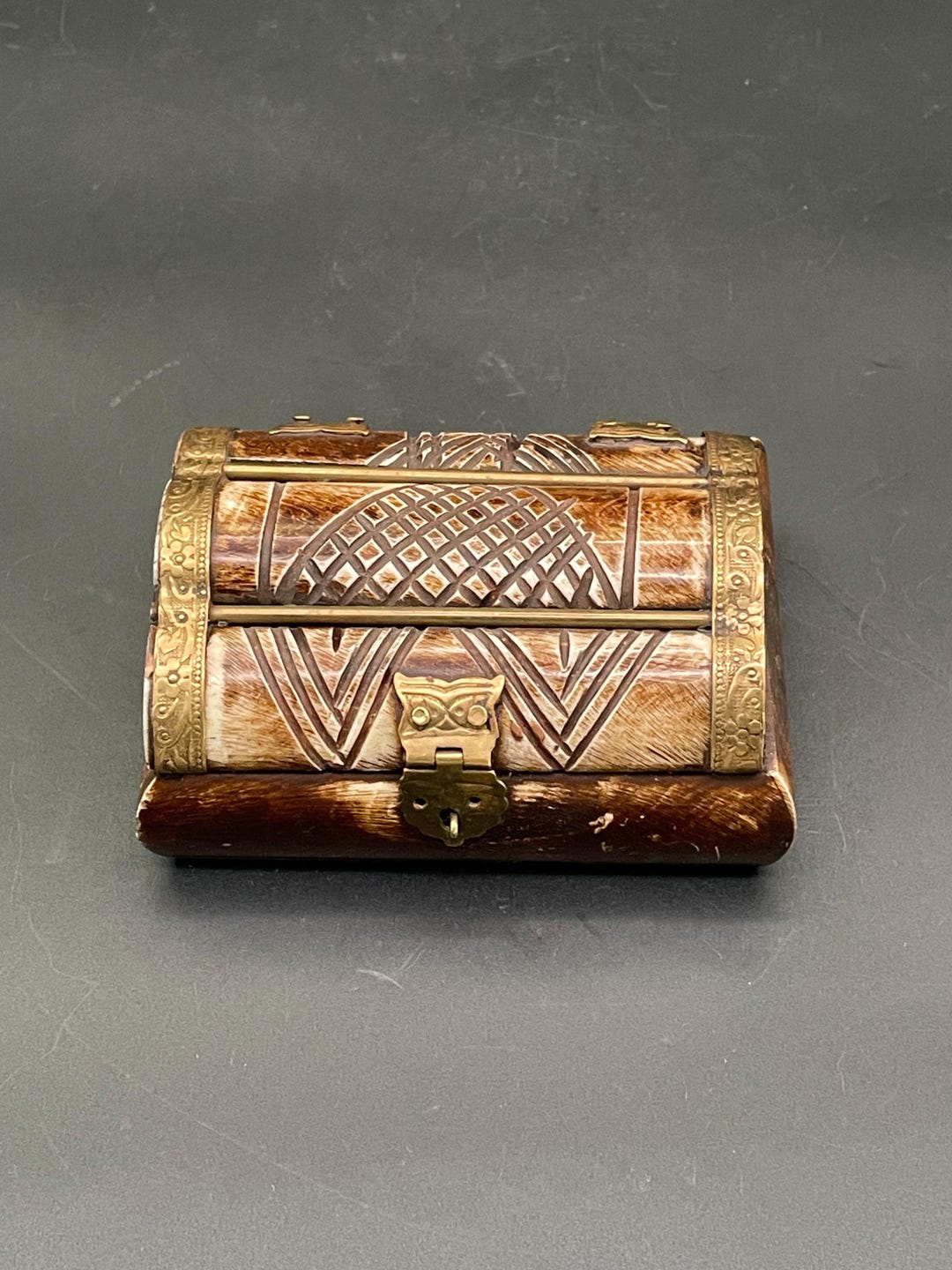 Exceptional Hand-carved Miniature Casket, Late 19th – Early 20th ...