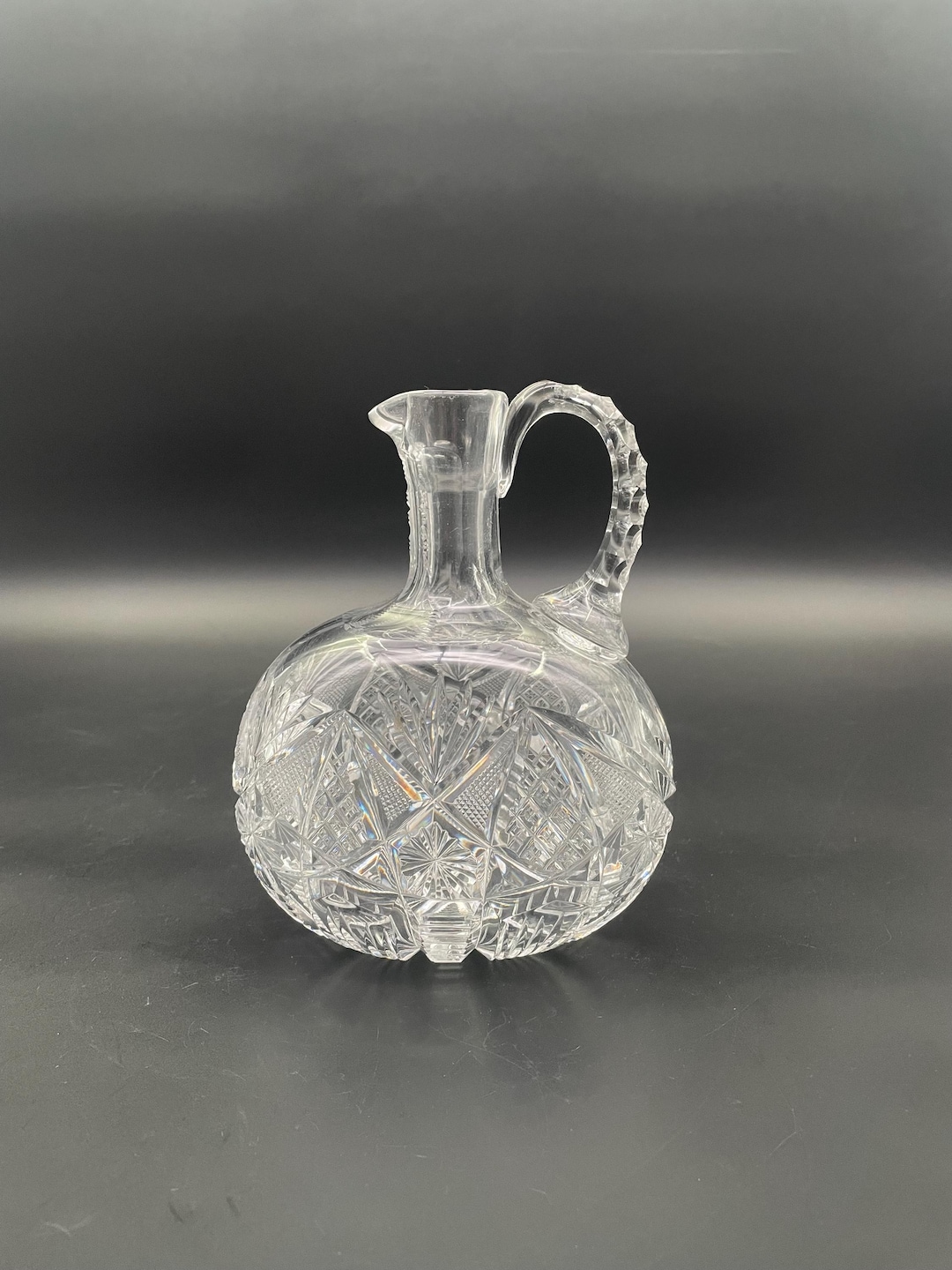 Museum Level Bohemian Cut Crystal Jug Circa 1870s – Exceptional Hand ...