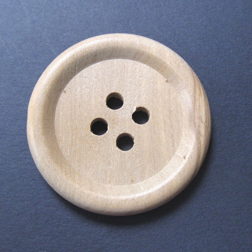 2 Inch Wooden Button, 50mm Wood Button - Etsy
