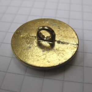 10 Large Gold Metallic Shank Hepton Buttons - Etsy