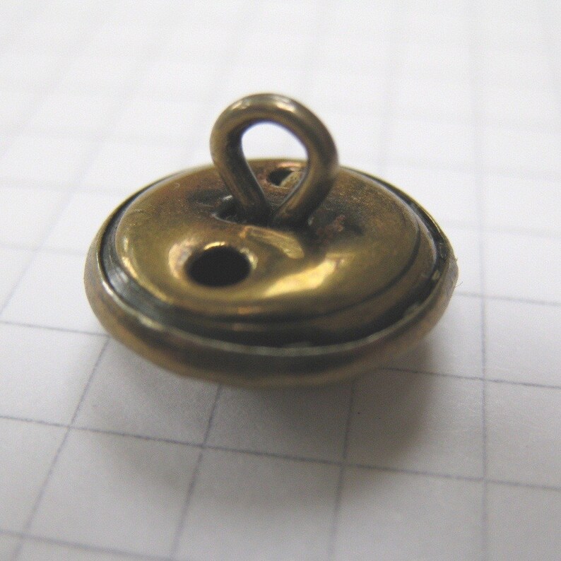 10 Small Bronze Boss Shank Buttons - Etsy