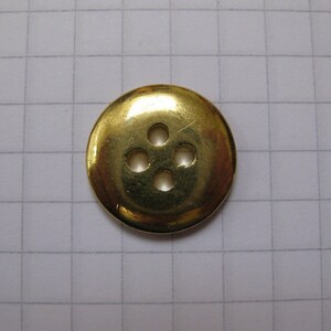 10 Small Flat Brass Buttons - Etsy