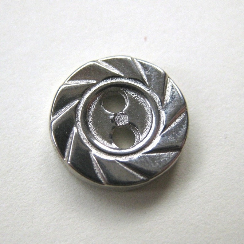 25 Tiny Textured Silver Buttons - Etsy UK