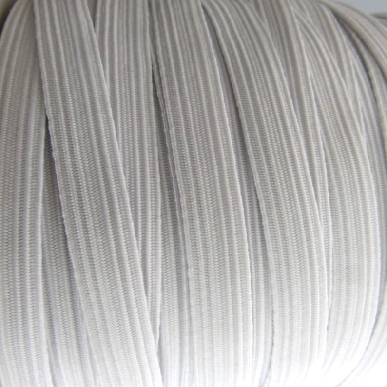 5 Metres 12mm Flat White Elastic - Etsy UK