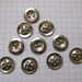 10 Small Silver Buttons - Etsy