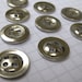 10 Small Silver Buttons - Etsy