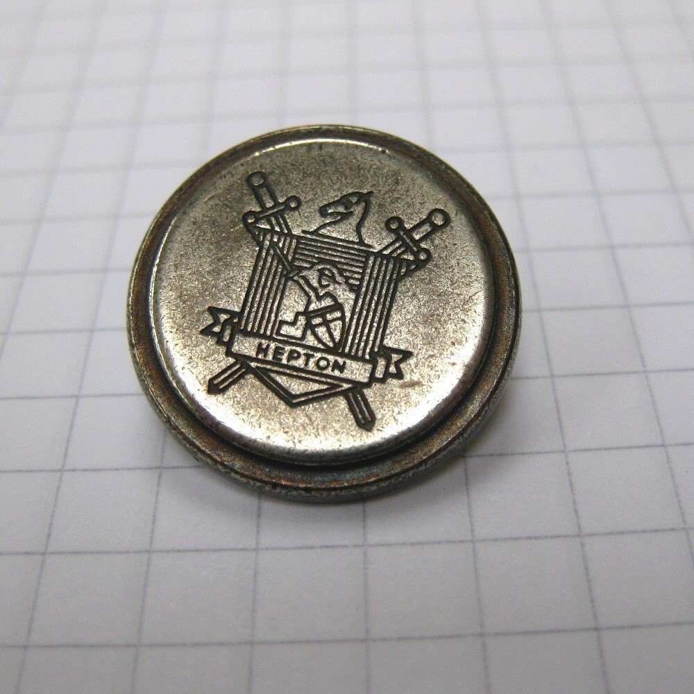 10 Large Pewter Hepton Buttons - Etsy