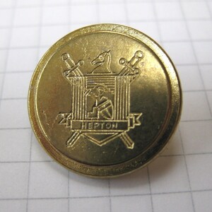 10 Large Gold Metallic Shank Hepton Buttons - Etsy