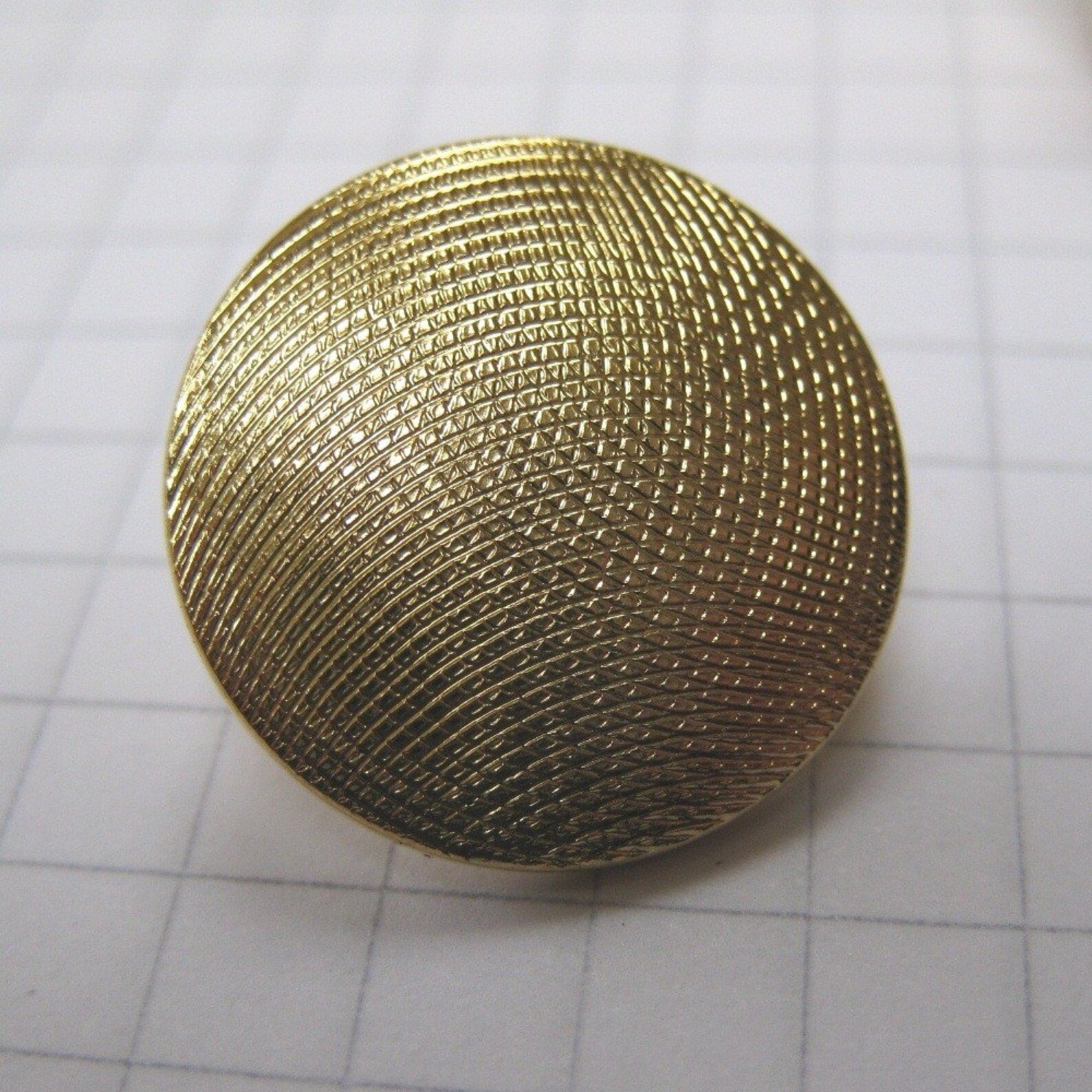 10 Medium Textured Gold Shank Buttons | Etsy