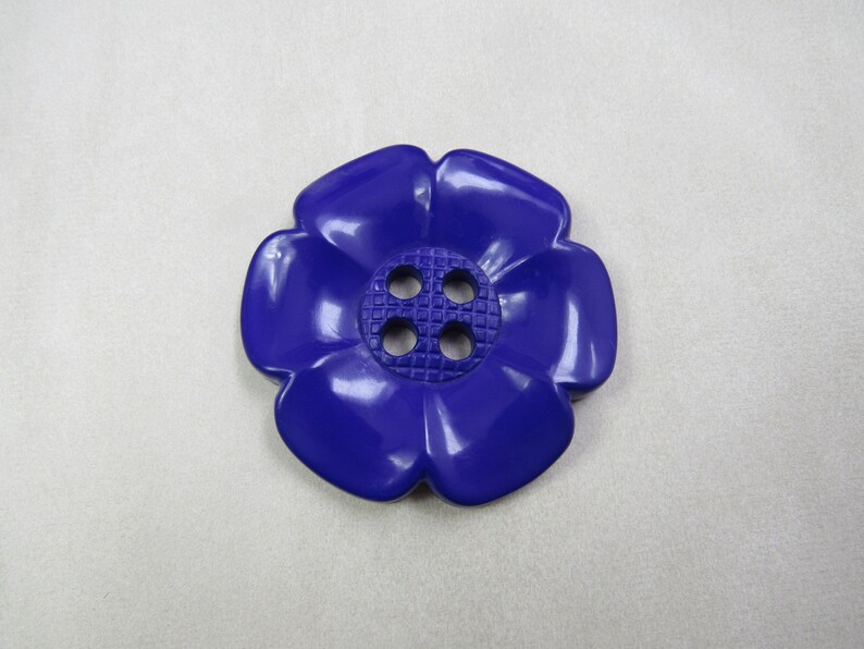 Very Big Purple Flower Button - Etsy