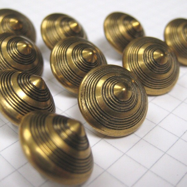 Brass Shank Button - Etsy