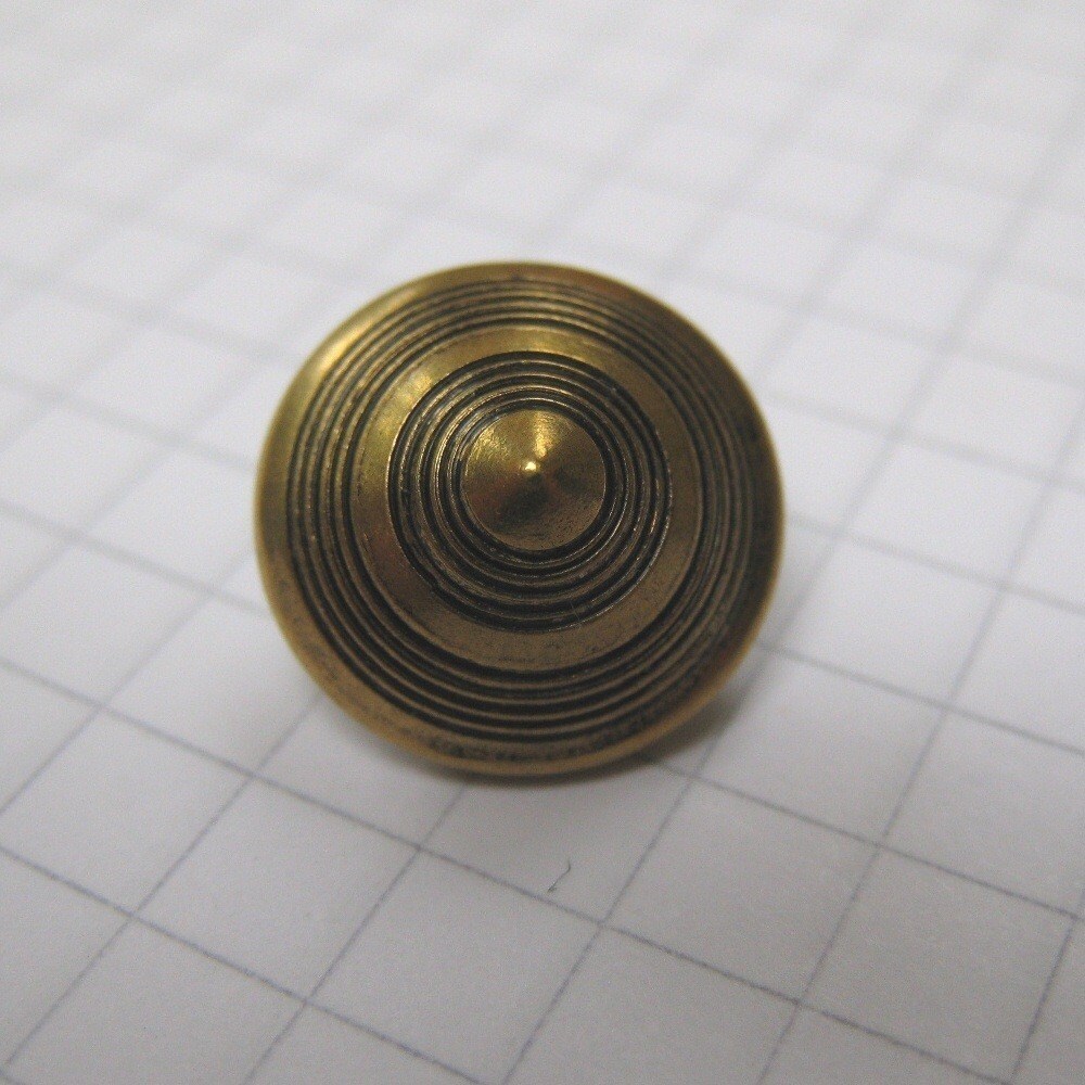 10 Small Brass Cone Shank Buttons - Etsy