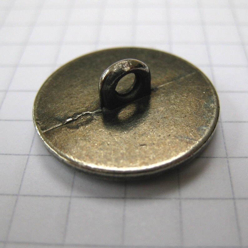 10 Large Pewter Hepton Buttons - Etsy