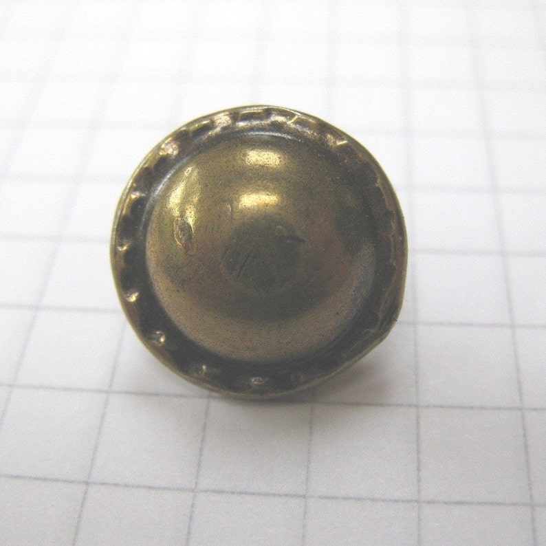 10 Small Bronze Boss Shank Buttons - Etsy