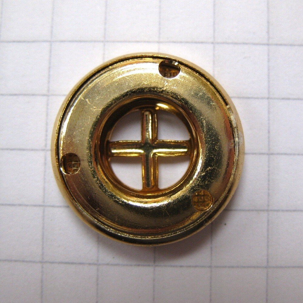 10 Gold Wheel Buttons - Etsy