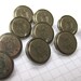10 Small Pewter Hepton Buttons - Etsy