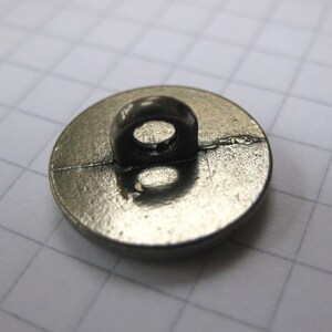 10 Small Pewter Hepton Buttons - Etsy