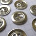 10 Small Silver Buttons - Etsy