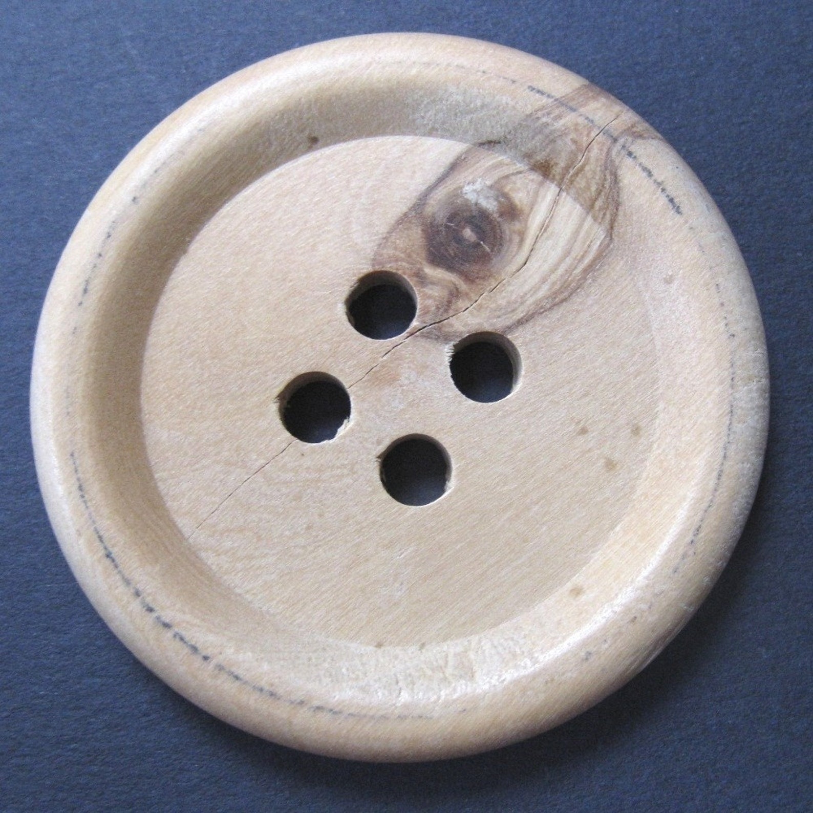 2 Inch Wooden Button, 50mm Wood Button - Etsy