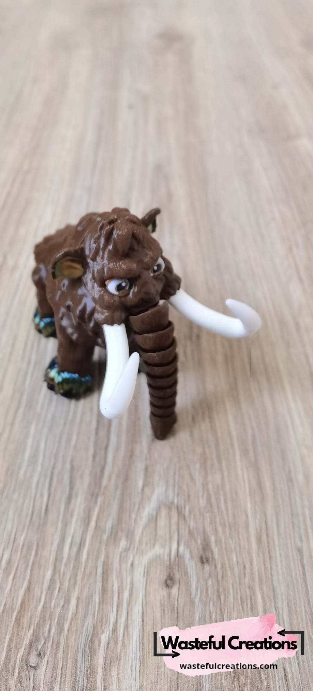 3D Printed Mammoth – Action Figure With Movable Legs, Trunk & Tail for ...