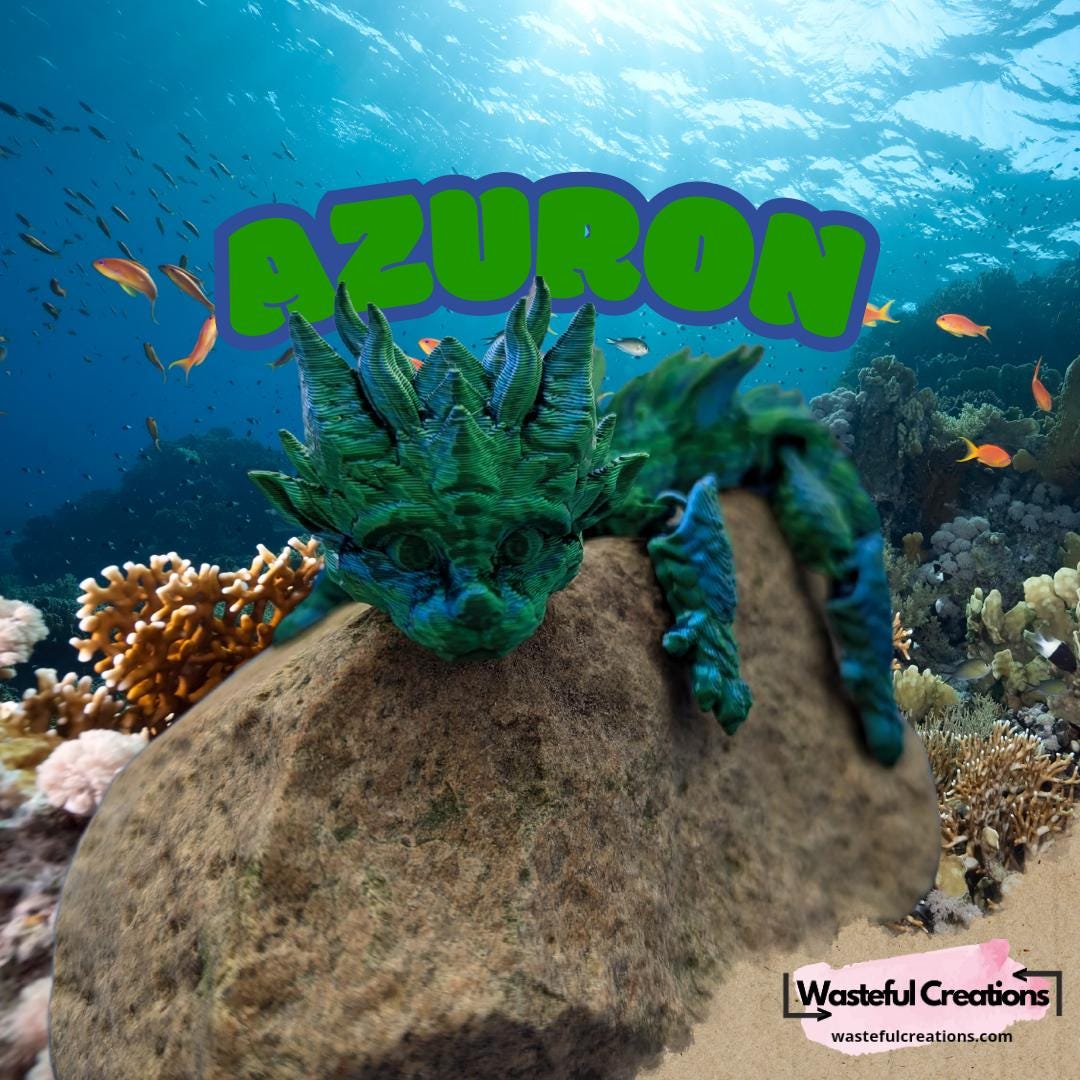 Azuron Fidget Dragon Stress Relief Dragon Toy Fidget for Children and ...