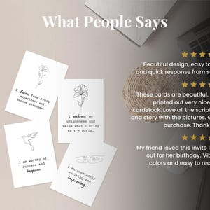 Affirmation Cards Printable | Vision Board Manifestation | Positive ...