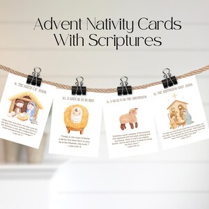Nativity Story Advent Calendar for Kids | Cute Themed Printable Crafts ...