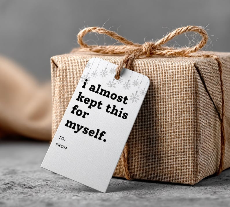 Sarcastic Gift Tags, Digital Download, Set of 20, Funny Printable Gift ...