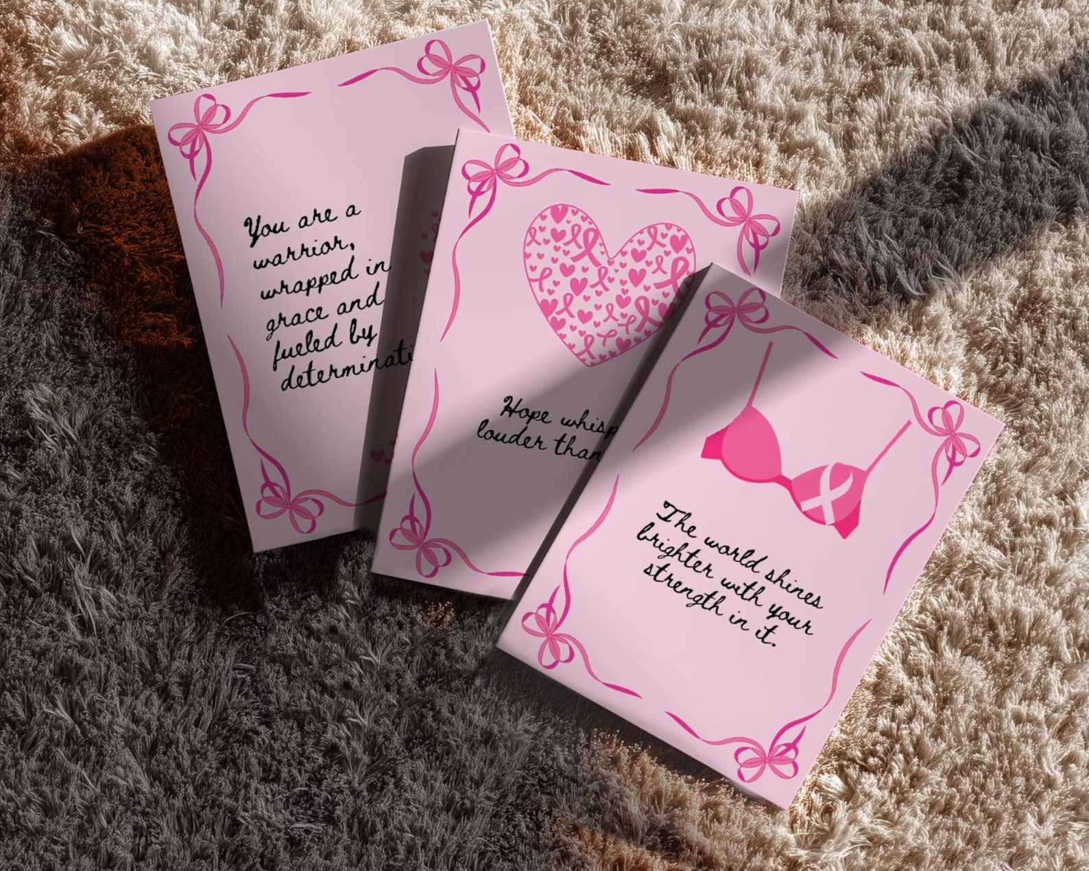 Breast Cancer Awareness Positive Affirmation Cards Printable, Mental ...