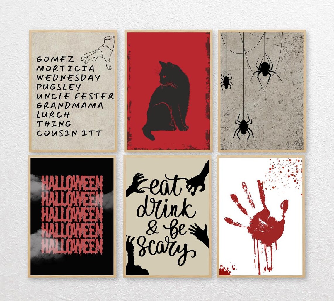 Halloween Printable Wall Art | Spooky Wall Art | Digital Print ...