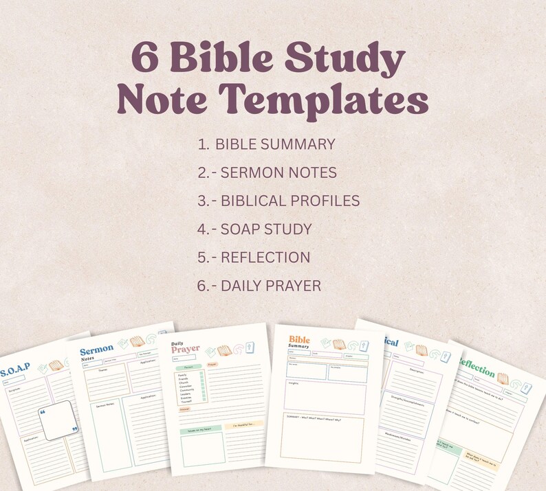Digital Bible Study | Printable | Digital Bible Template | Notability ...