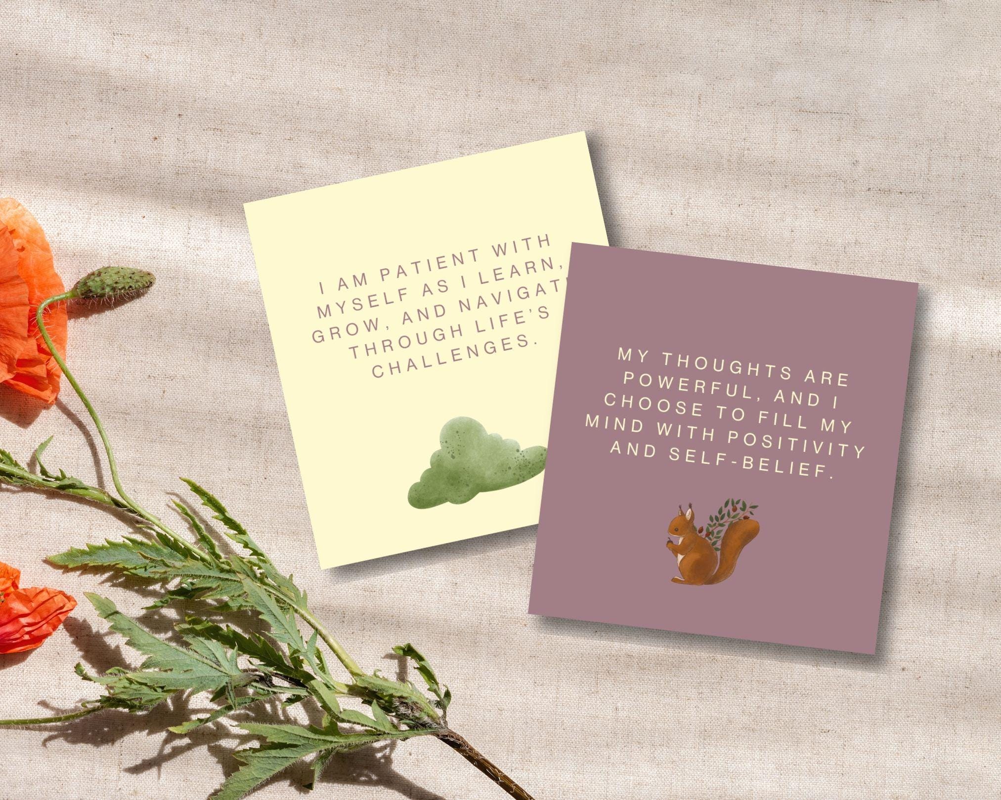 Inspirational Quote Cards, Mindfulness Cards, Inspirational Messages ...