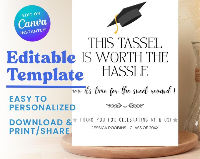 Graduation Dessert Table Sign | Graduation Party Decoration | Printable ...