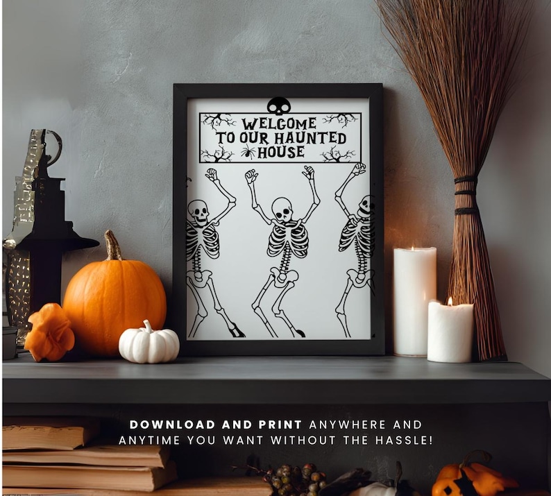 Halloween Printable Wall Art | Spooky Wall Art | Digital Print ...