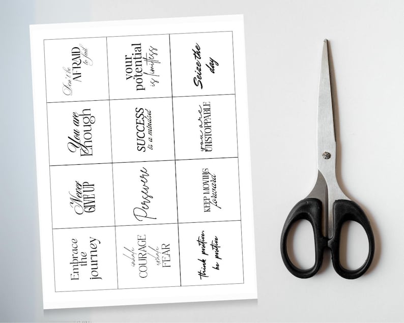 Printable Inspirational Quote Cards: Motivational Desk Decor, Positive ...