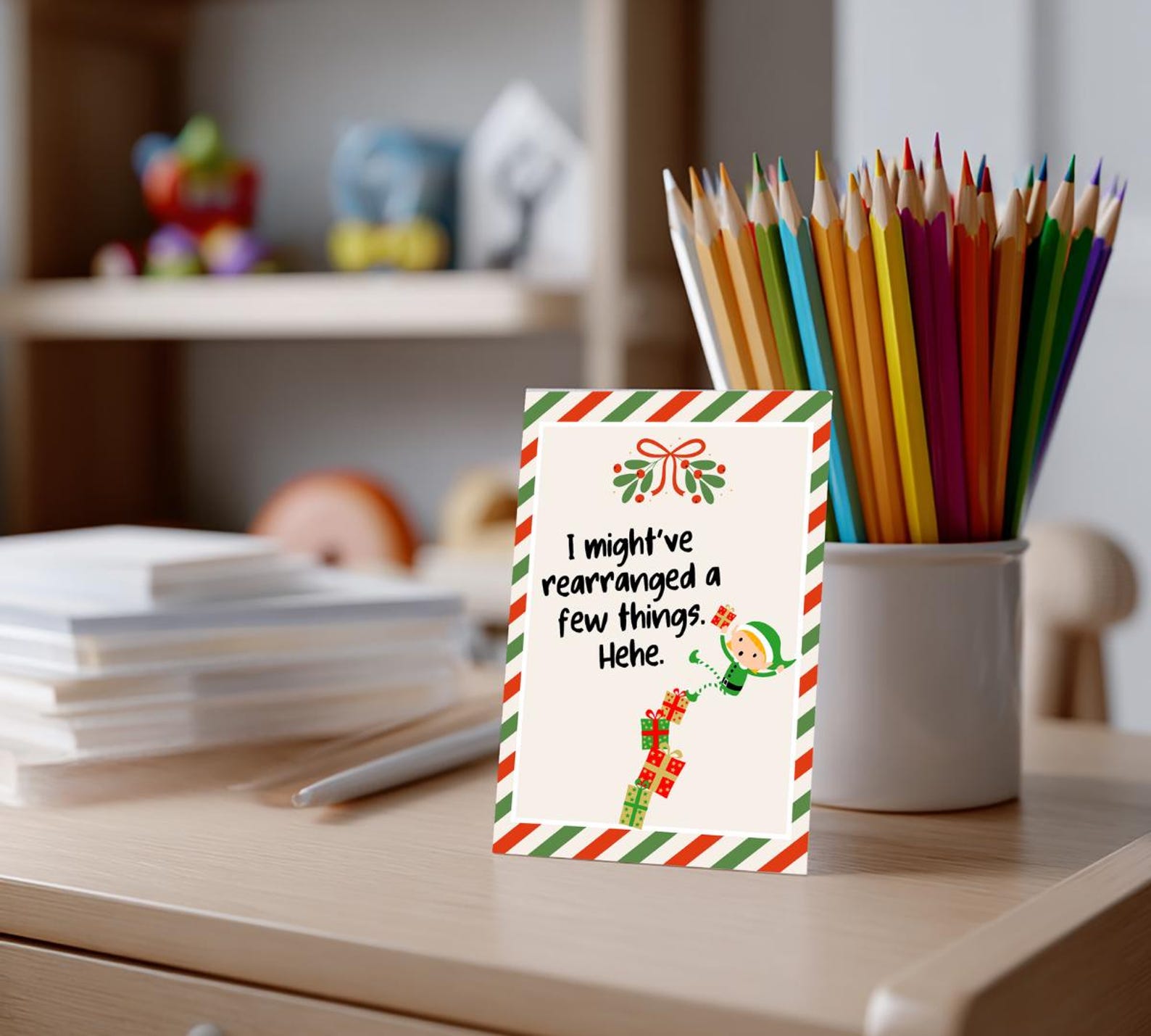 Elf Notes Printable, Quick Ideas Elf Stationery, 2x3 Small Size Note ...