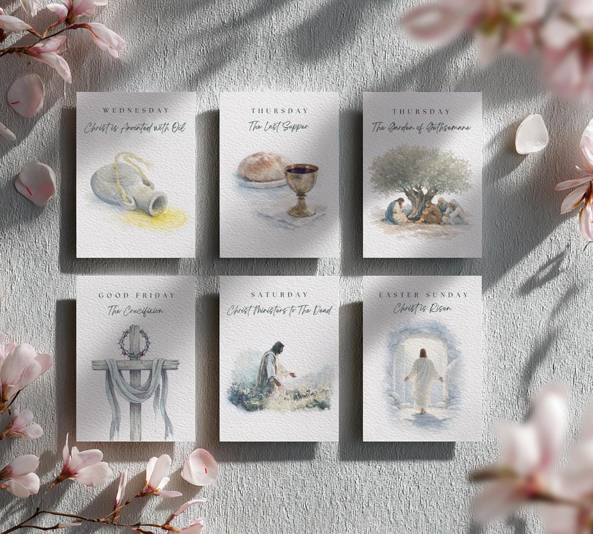 LDS Holy Week Devotional Cards | Easter Scripture & Reflection Cards ...