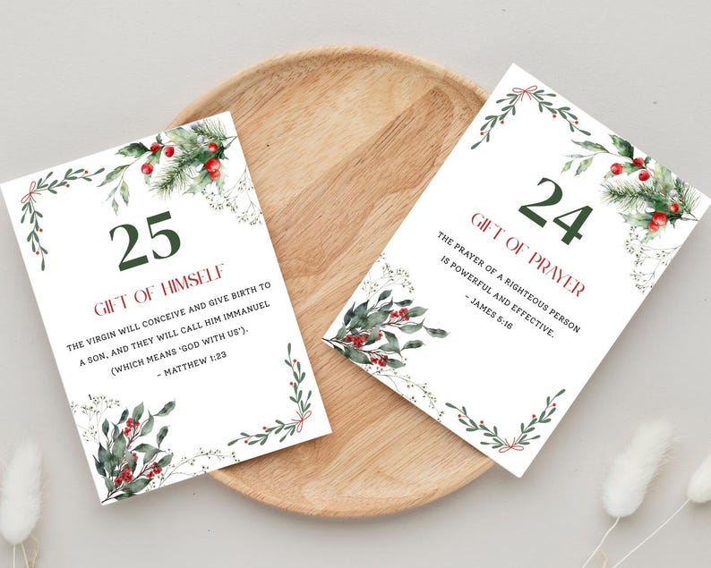 LDS 25 Gifts From Jesus Christ, Christmas Missionary Ministering Relief ...