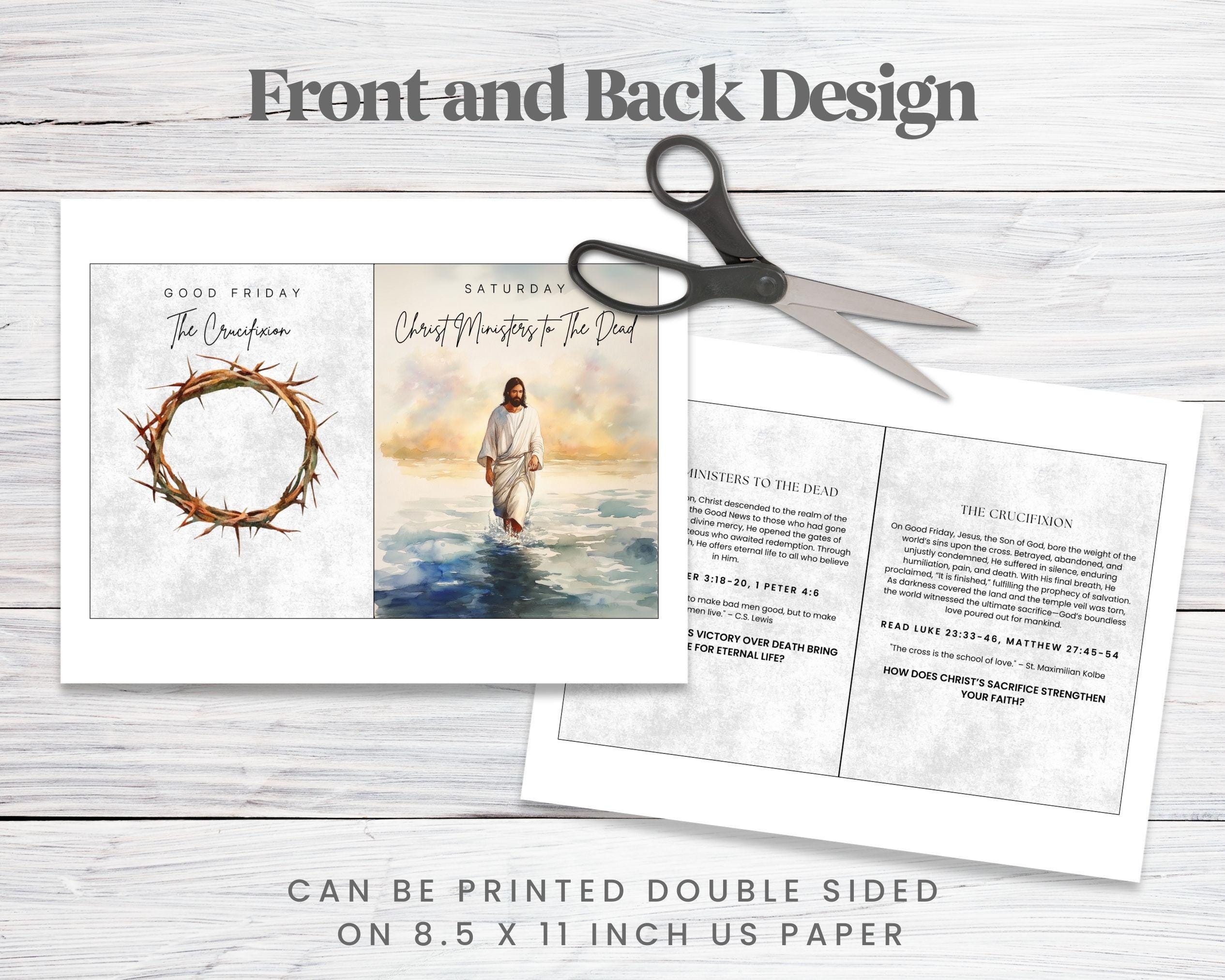 LDS Holy Week Study Cards | Printable Easter Story | LDS Easter Advent ...