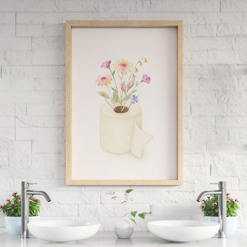 Floral Bathroom Toilets - Etsy
