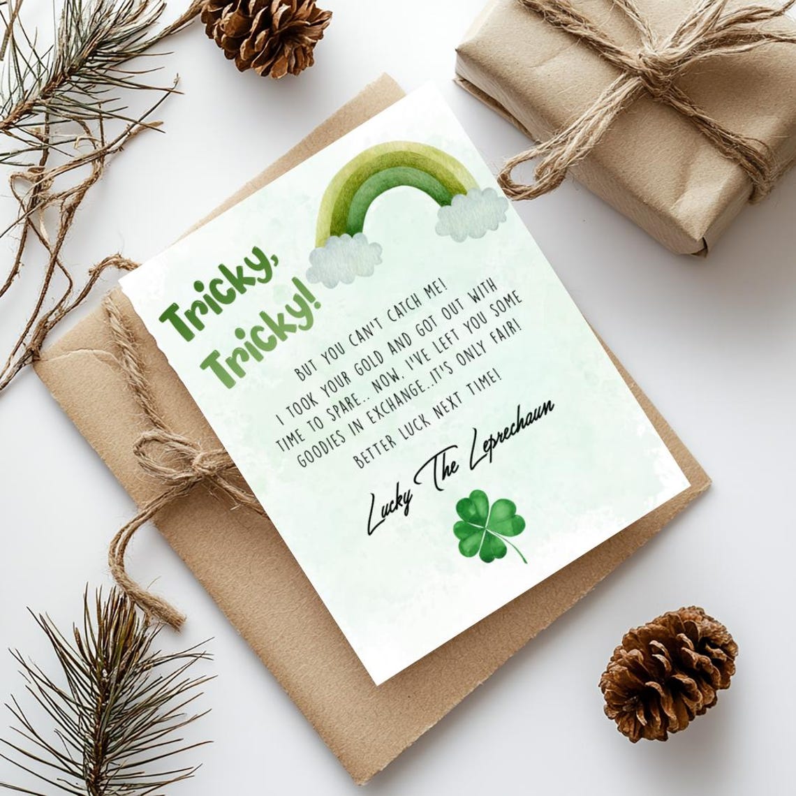 Leprechaun Letter for Kids Printable, Leprechaun Trap, Saint Patrick's ...