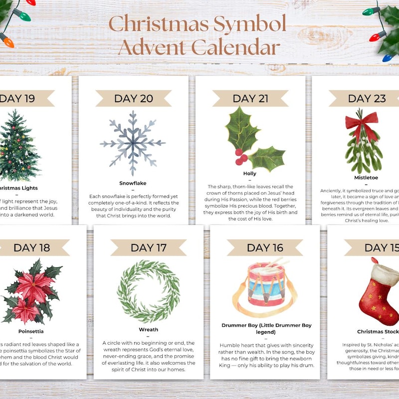 Advent Symbols Activity - Etsy